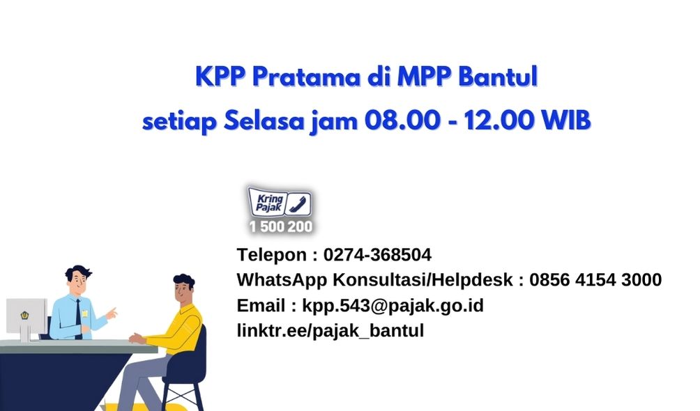 KPP Pratama turut melayani di MPP Bantul - Berita | DPMPTSP Kabupaten ...